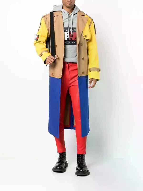 ROMEO HUNTE Slim-fit Leather Trousers - Red