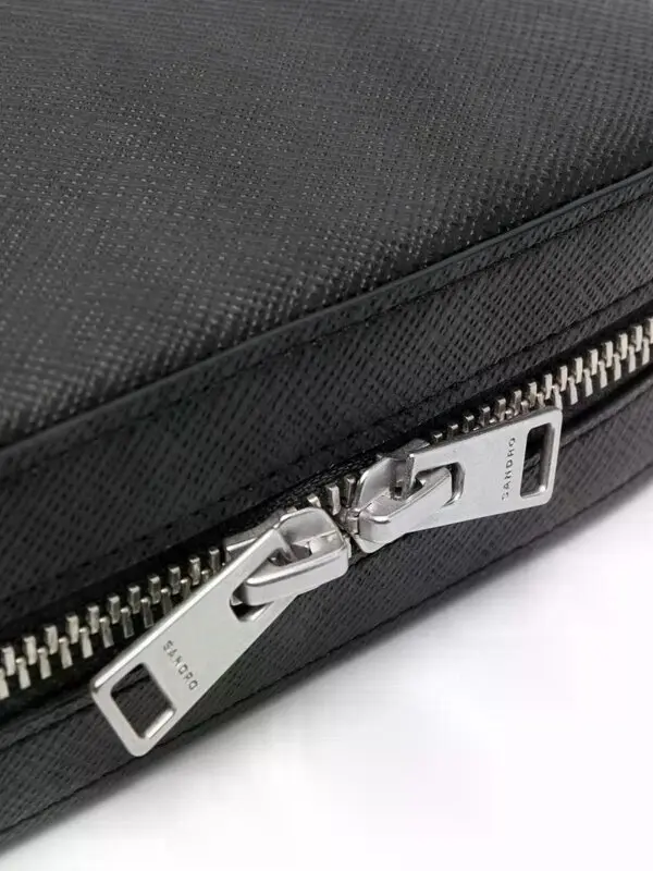 Sandro Small Saffiano Leather Camera Bag