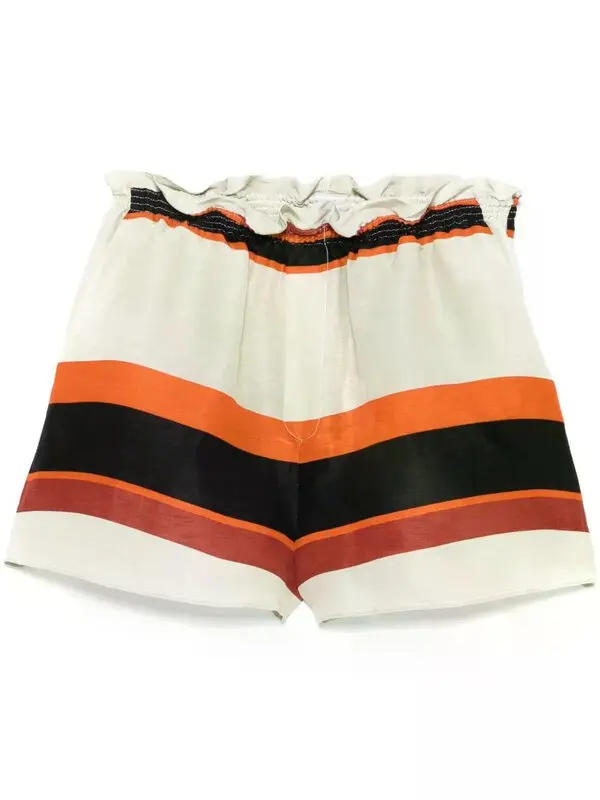 Raquel Diniz Bahia Striped Shorts - Neutrals