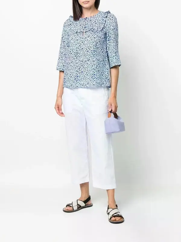 Baum Und Pferdgarten Animal Print Organic Cotton Blouse