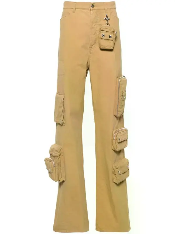 LANVIN Utility Pockets Straight Trousers - Neutrals