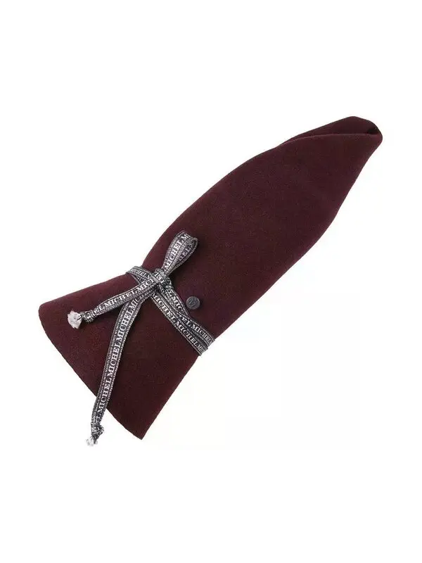 MAISON MICHEL Andre Fedora Hat - Red