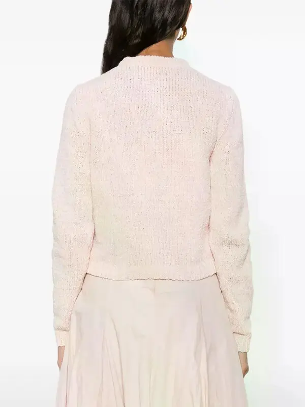 TWINSET Logo-button Cropped Cardigan