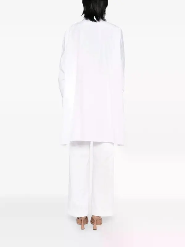 Martin Grant Cotton Shirt With High-low Hem