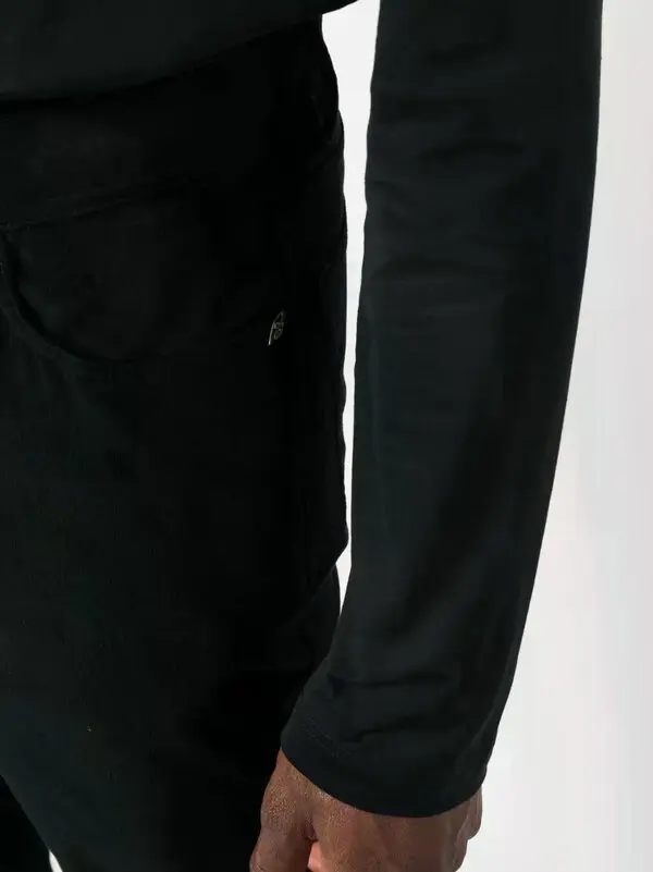 Brioni Straight-leg Cotton Trousers - Black