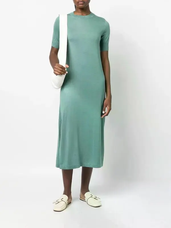 BARRIE Long Cashmere Dress With Side Slits