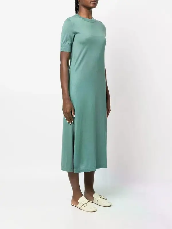 BARRIE Long Cashmere Dress With Side Slits