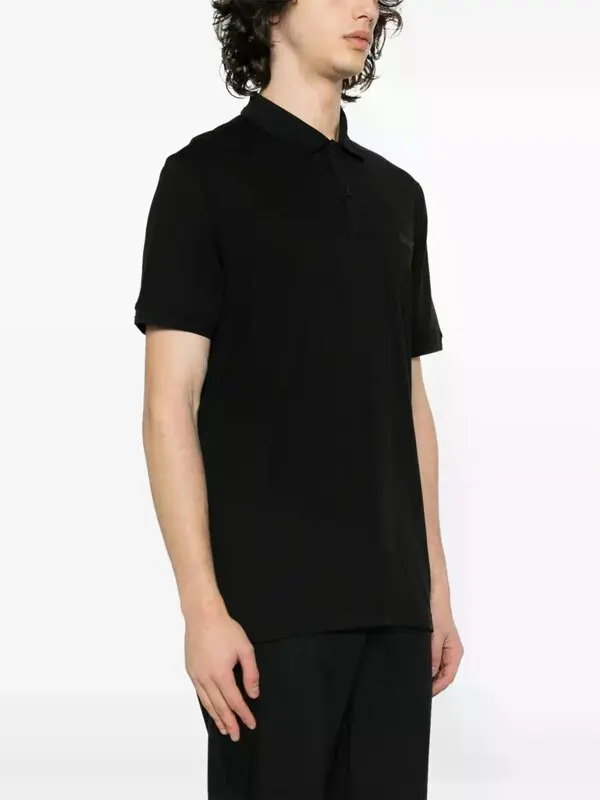 Calvin Klein Logo-patch Cotton Polo Shirt