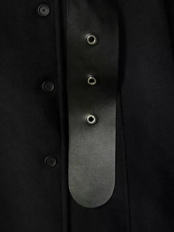 Off-White Belted Single-breasted Coat