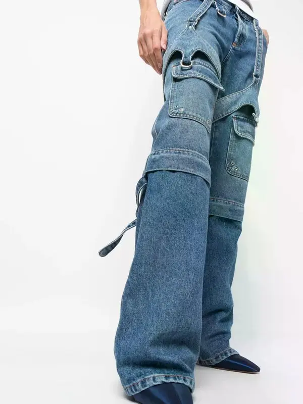 Off-White Cargo Zip Straight-leg Jeans