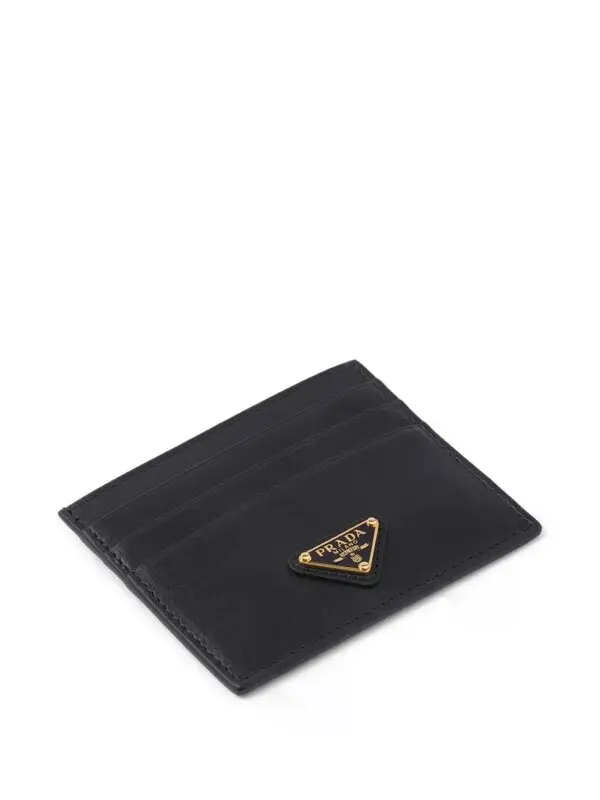 Prada Logo-plaque Cardholder - Black