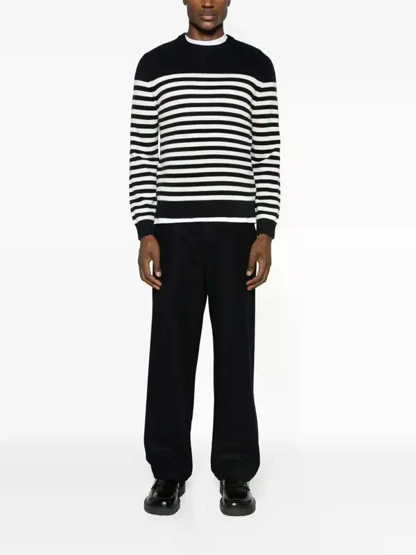 Theory Striped Cotton Jumper