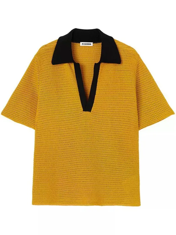 JIL SANDER Knitted Polo Shirt