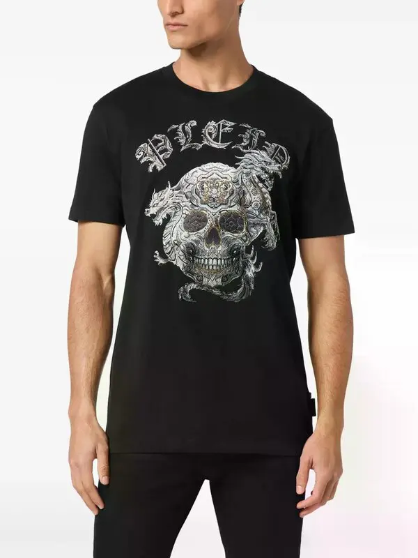 Philipp Plein Ss Skull-print T-shirt - Black
