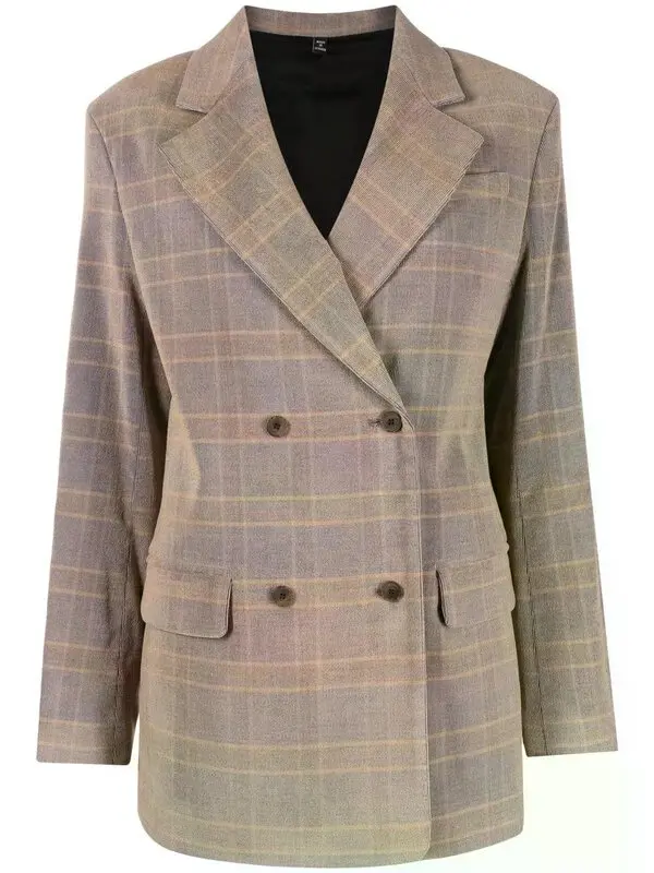 Alexander McQueen Check Print Blazer