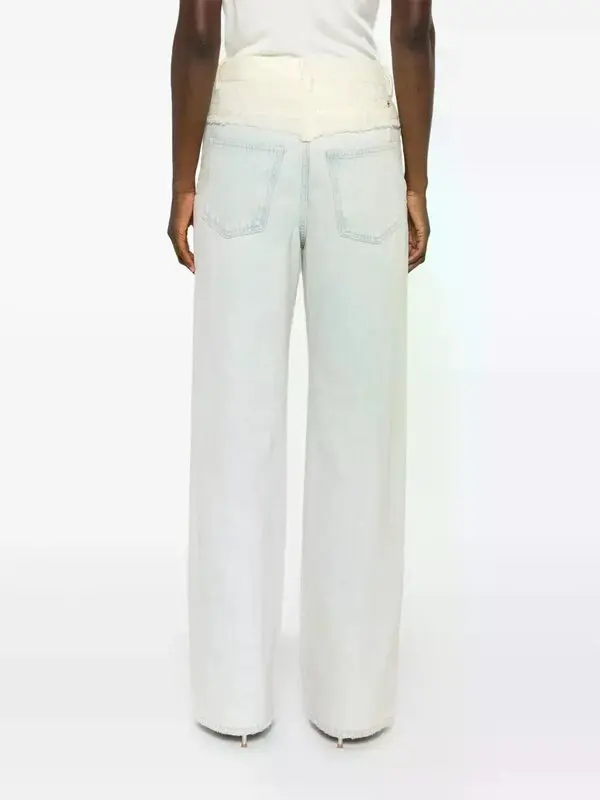 Givenchy 4g Liquid-button Tweed-panel Jeans