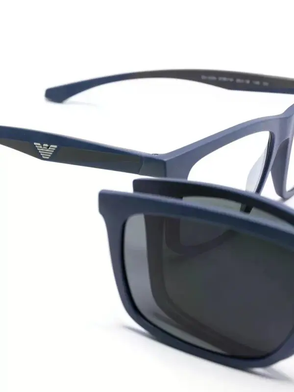Emporio Armani Interchangeable Lens Eyeglasses - Blue