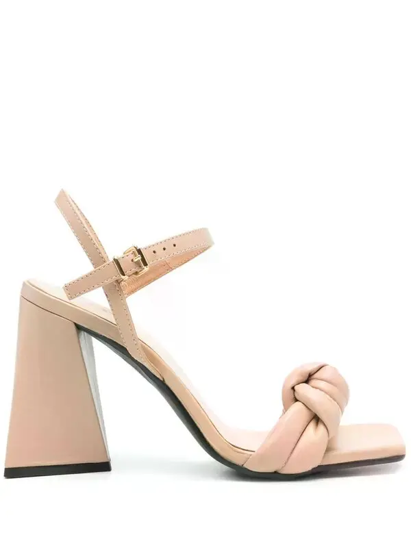 VAMSKO Eden 100mm Leather Sandals - Neutrals
