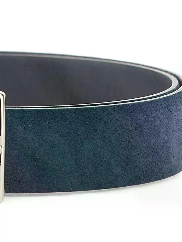 Orciani Metal Buckle Suede Belt - Blue