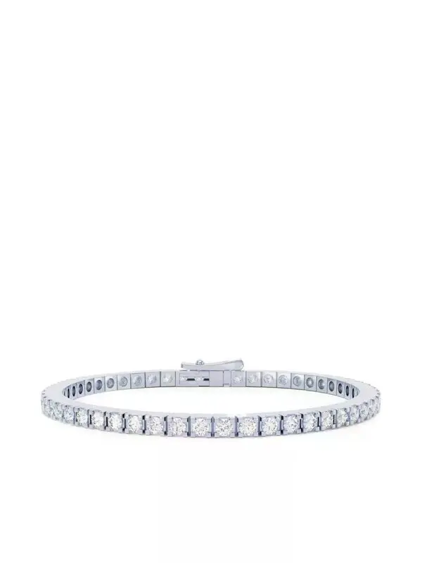 LOEV 18k Recycled White Gold Diamond Tennis Bracelet - Silver