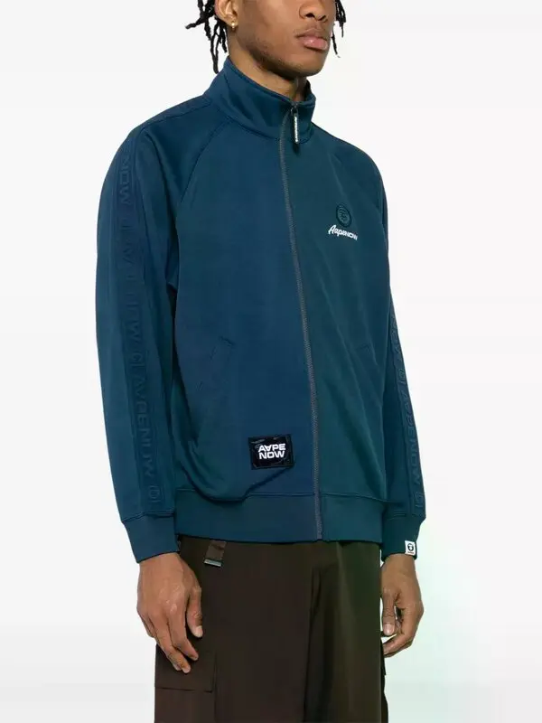 AAPE BY *A BATHING APE Moonface-logo Track Jacket - Blue