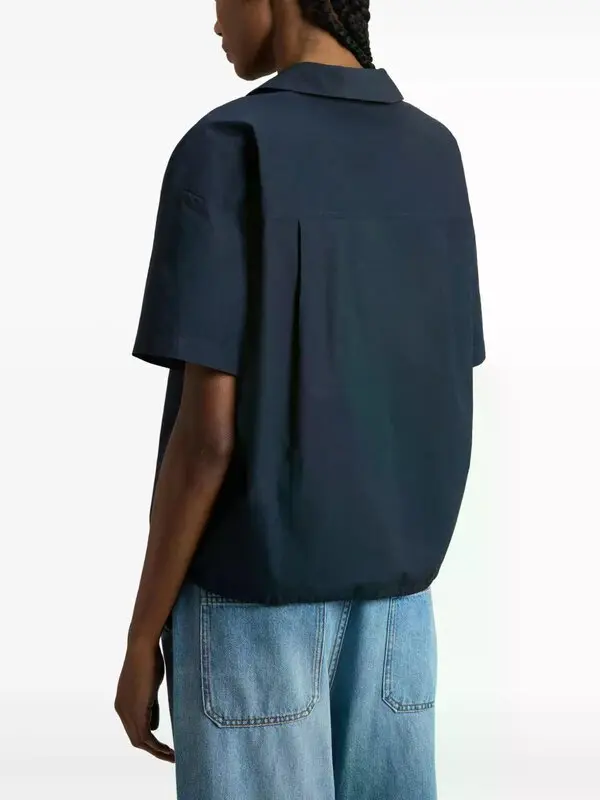 Woolrich Poplin Blouse With Drawstring Hem