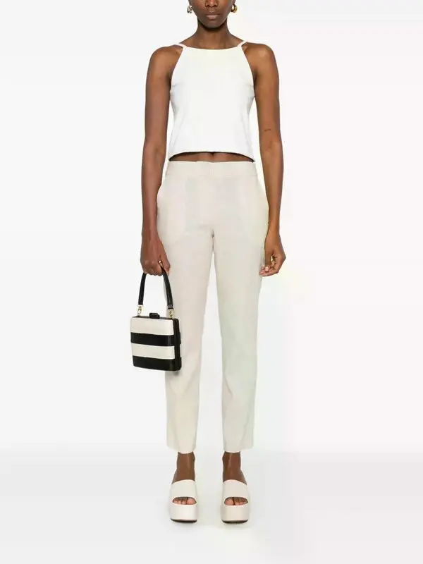 TWINSET Low-rise Trousers With Logo Plaque