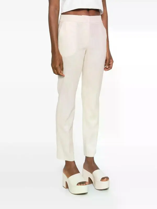 TWINSET Low-rise Trousers With Logo Plaque