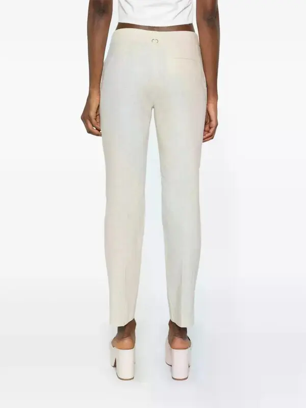 TWINSET Low-rise Trousers With Logo Plaque
