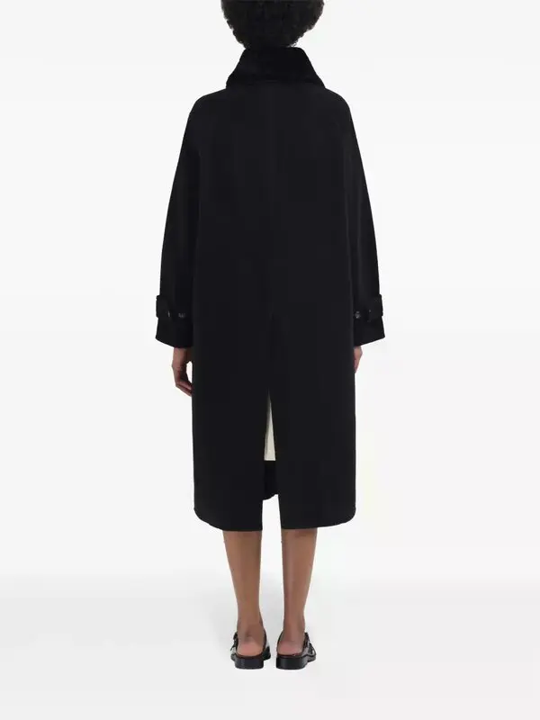 Marni Single-breasted Shearling Collar Coat