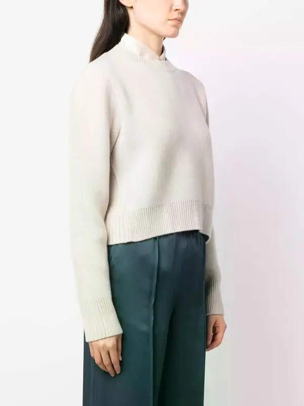 LANVIN Crew Neck Cropped Jumper