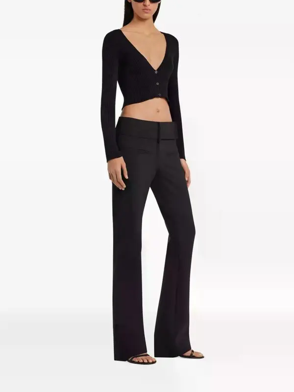 COURREGES Sola Ribbed V-neck Cardigan