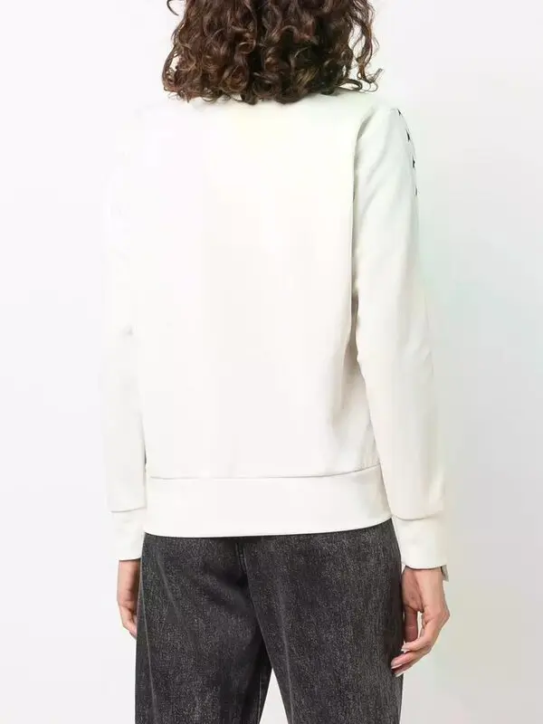 GOLDEN GOOSE Star-print Zipped Sweatshirt - Neutrals