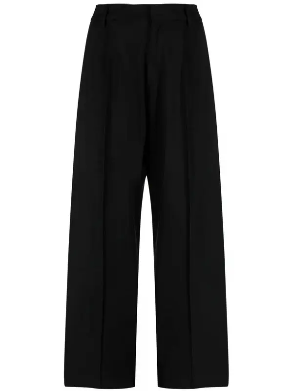 Giuseppe Di Morabito Pleated Wool Blend Trousers - Black