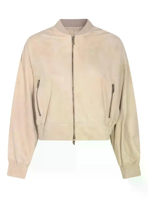 SALVATORE SANTORO Leather Bomber Jacket