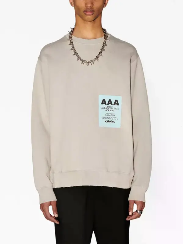 AMBUSH Pass-print Cotton Sweatshirt