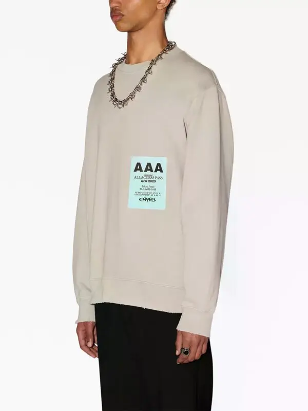 AMBUSH Pass-print Cotton Sweatshirt