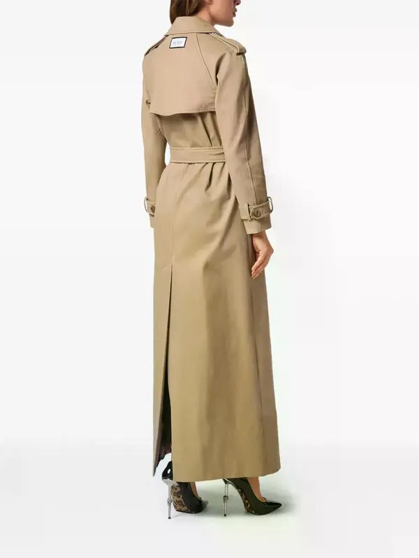 Philipp Plein Monogram Long Trench Coat