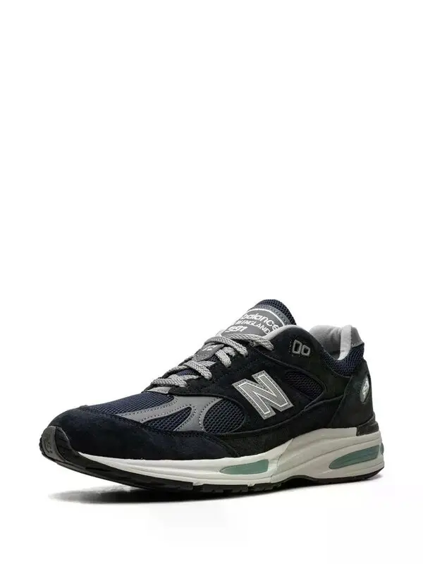 NEW BALANCE 991v2 "dark Navy" Suede Sneakers - Blue