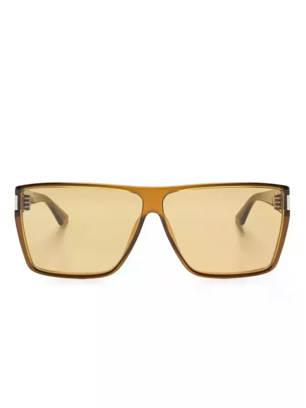 Saint Laurent Square-frame Sunglasses - Brown
