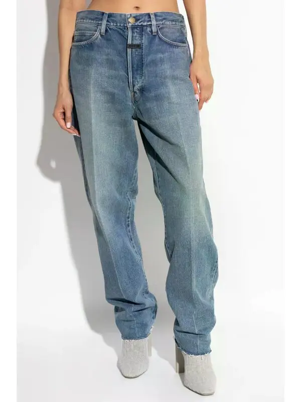 Fear Of God Logo Straight-leg Jeans