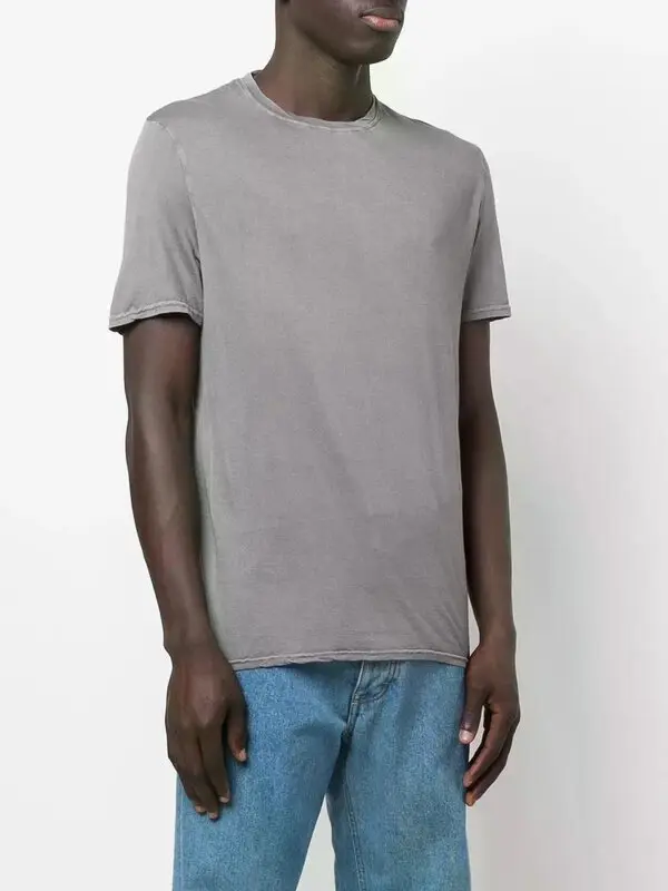 Fedeli Short-sleeved Cotton T-shirt - Grey