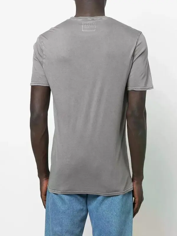 Fedeli Short-sleeved Cotton T-shirt - Grey
