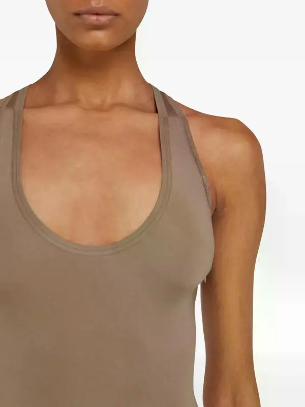 FERRAGAMO Sleeveless Scoop Neck Knitted Bodysuit