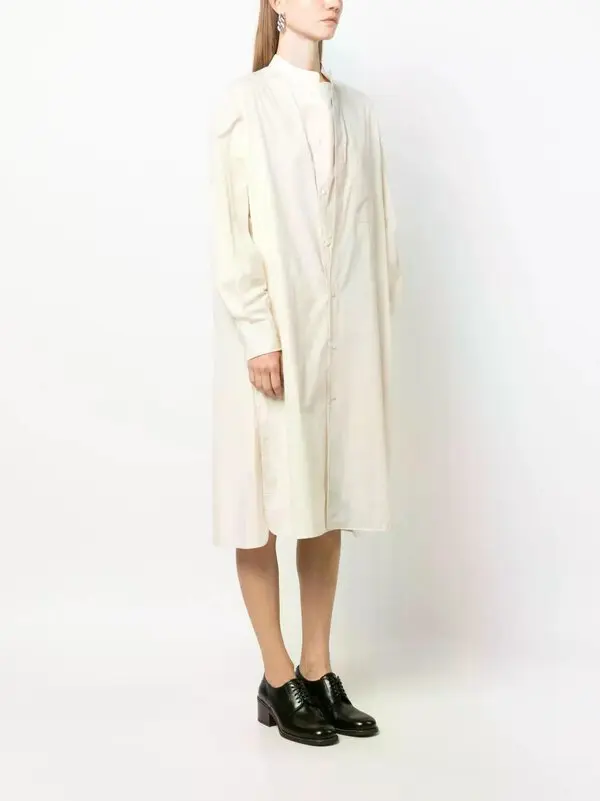 LEMAIRE Band-collar Cotton Shirtdress