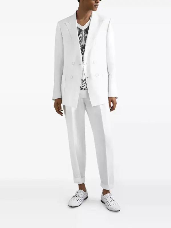 Dolce & Gabbana Linen Tapered Trousers