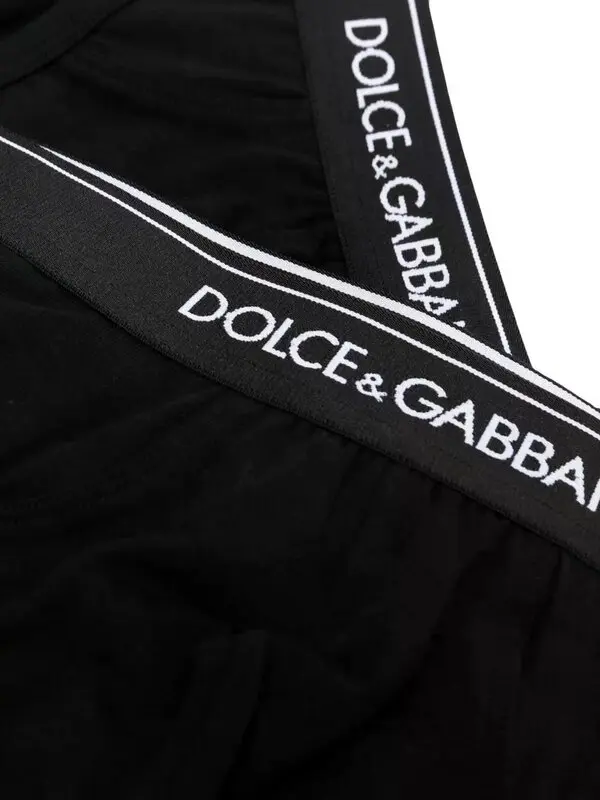 Dolce & Gabbana Logo-waistband Brief - Black