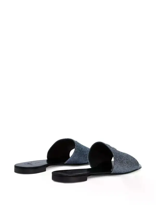 GIUSEPPE ZANOTTI Shirley Glitter Sandals - Grey