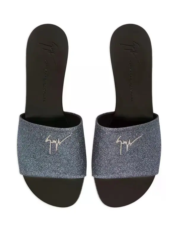 GIUSEPPE ZANOTTI Shirley Glitter Sandals - Grey