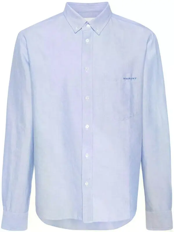 MARANT Jasolo Logo-embroidered Cotton Shirt